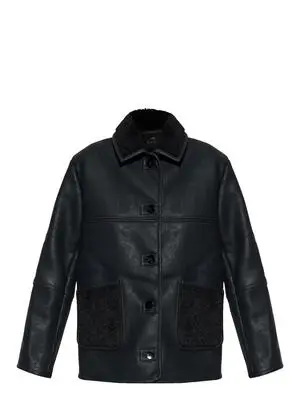 Paul Smith Faux Leather Jacket - Black