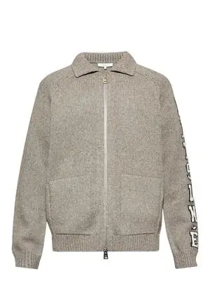 Maison Kitsuné Logo Cardigan - Grey