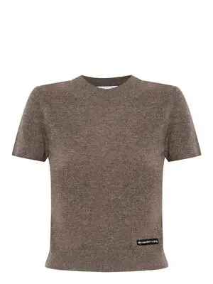 Alexander Wang Top With Logo Patch - Brown