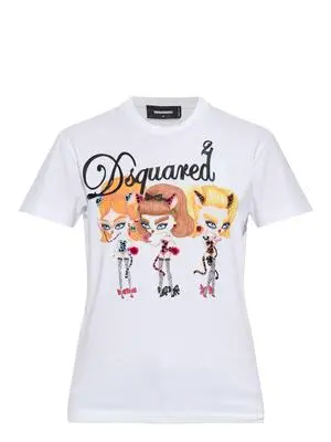 Dsquared2 Logo Graphic T-shirt - White