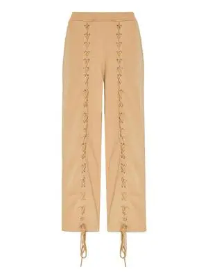 Remain Birger Christensen Interwoven Drawstring Sweatpants - Beige