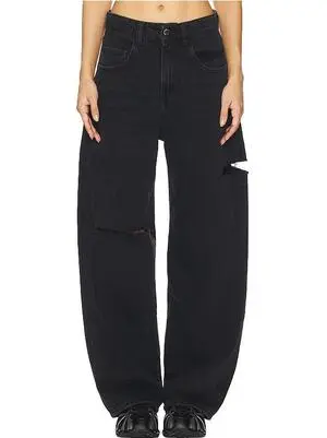 ICON DENIM LA Poppy Wide Leg Jeans - Graphite Black