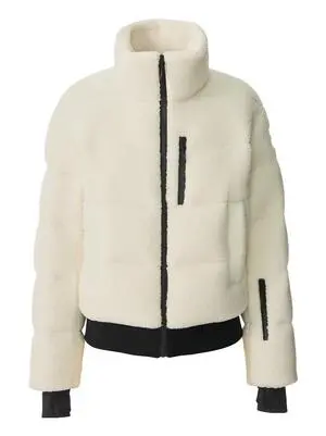 Mackage Anaya Sherpa Fleece Down Jacket - Cream