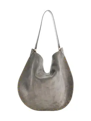 Isabel Marant Oskan Suede Hobo Bag - Stone