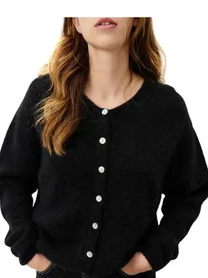 American Vintage Button Cardigan Noir