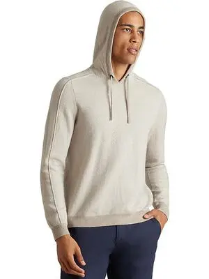RHONE Emerson Wool And Cashmere Hoodie - Stone Marl