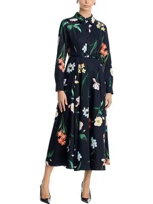 LEO LIN Zara Midi Shirt Dress - Ebony