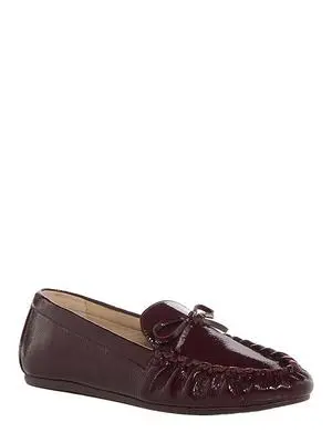 STUART WEITZMAN Britt Bow Loafer Flats - Boysenberry