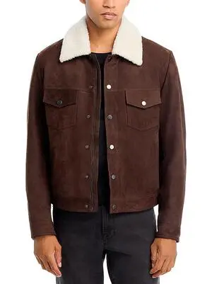 BOSS X Beckham Mordy Leather Jacket - Open Brown