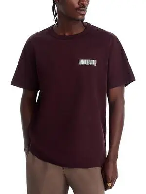 Helmut Lang Crewneck Graphic Tee - Mahogany