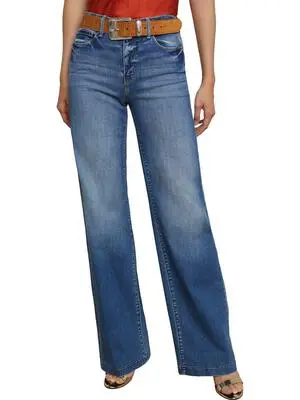 L'Agence Clayton High-Waist Wide-Leg Jeans Hampton