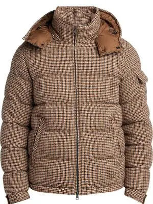 Moncler Montgenevre Knit Puffer Jacket - Brown