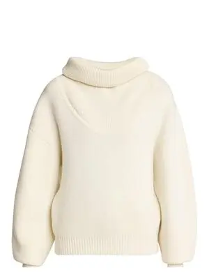Jacquemus La Maille Pallone Turtleneck Sweater Off-white
