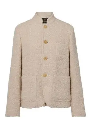 Loro Piana Spagna Mini Sb Bouclé Wool-blend Jacket - Beige
