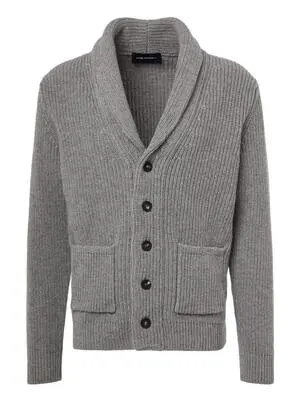 Thom Sweeney Wool And Cashmere Cardigan - Grey