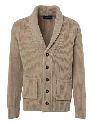 Thom Sweeney Wool And Cashmere Cardigan - Beige