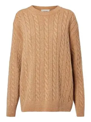 THE ROW Lido Cable-Knit Wool Sweater