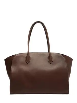 THE ROW Marlo 14 Leather Tote Bag - Brown