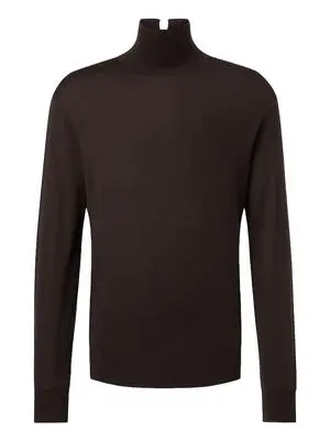 CALVIN KLEIN Ash Wool Turtleneck Sweater