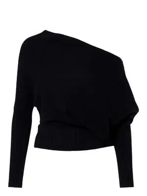 Altuzarra Paxi One-shoulder Cashmere Sweater - Black