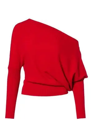 Altuzarra Paxi One-shoulder Cashmere Sweater - Red