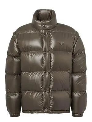 Prada Re-nylon Down Jacket - Green