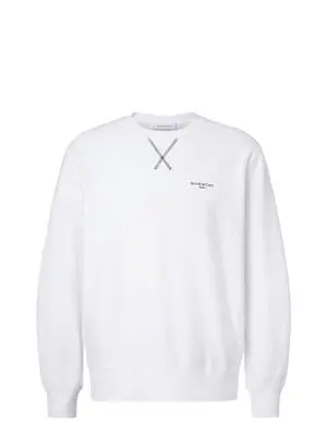 Givenchy Logo Cotton Jersey Sweatshirt - White