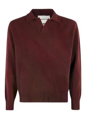 AMARANTO Long-sleeve Sweater - Red