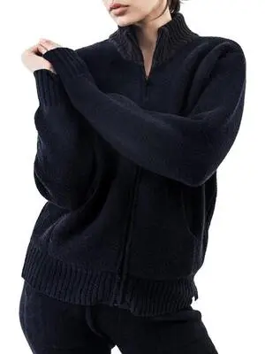 SUNDAY CITIZEN Snug Lite Zip-up Sweatshirt - Coal