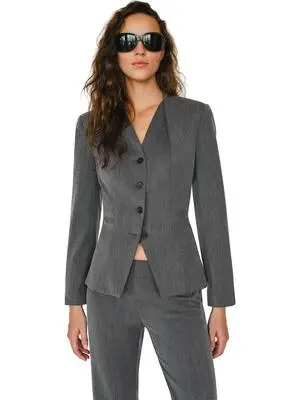 REFORMATION Dasha Blazer - Grey