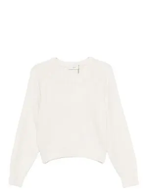 DUNST Wool V-Neck Sweater Beige