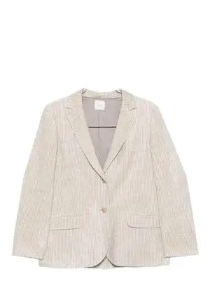 ALYSI Single-Breasted Jacket Light Grey