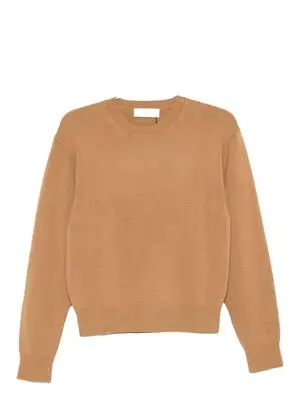 DUNST Wool Crewneck Sweater Brown