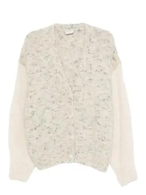 ALYSI Wool Cardigan - White