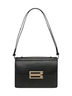 Victoria Beckham Dorian Leather Shoulder Bag - Black
