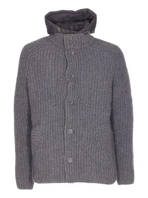 Herno Wool Knitted Jacket - Grey