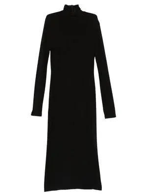 Norma Kamali Turtleneck Midi Dress - Black
