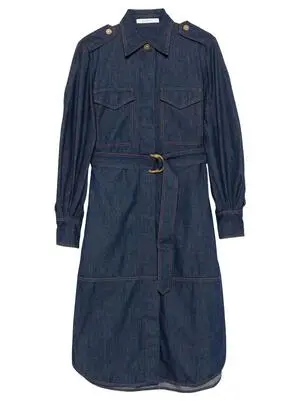 Zimmermann Denim Midi Dress - Blue