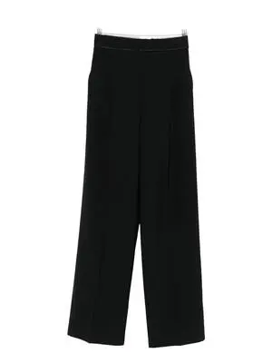 FORTE_FORTE Wool Blend Trousers - Black
