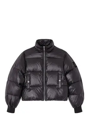 GANNI Recycled Nylon Puffer Jacket - Black