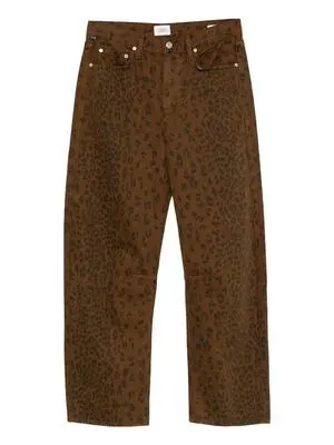 Citizens Of Humanity All-over Cheetah Print Denim - Brown