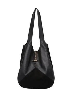 Chloé Balloon Leather Hobo Bag - Black