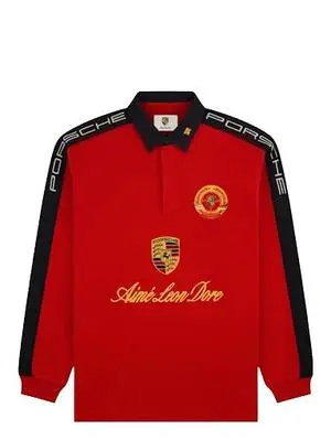 Aimé Leon Dore X Porsche Crest Rugby - Red