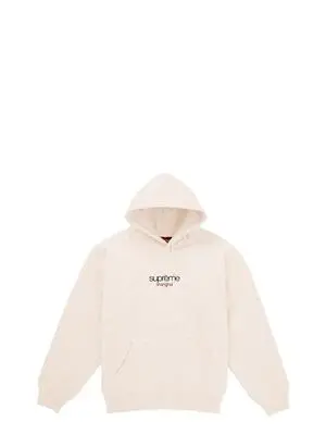 Supreme Classic Logo Shanghai Shop Hooded Sweatshirt Natural