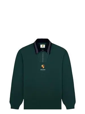 Aimé Leon Dore X Porsche Jacquard Collar Pullover - Green