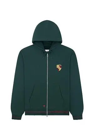 Aimé Leon Dore Aime Leon Dore X Porsche Full-Zip Hoodie Green