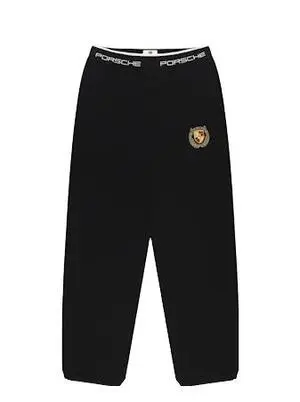 Aimé Leon Dore X Porsche Jacquard Logo Sweatpant - Black
