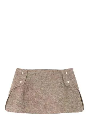 Sunnei Armatura Button Mini Skirt - Brown