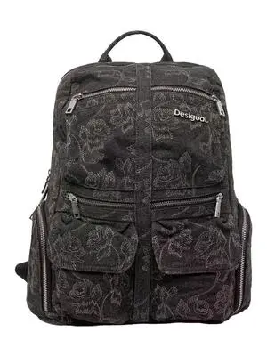 Desigual Floral Backpack - Black