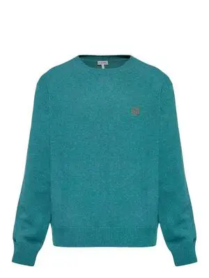 Loewe Logo-embroidered Sweater - Blue
